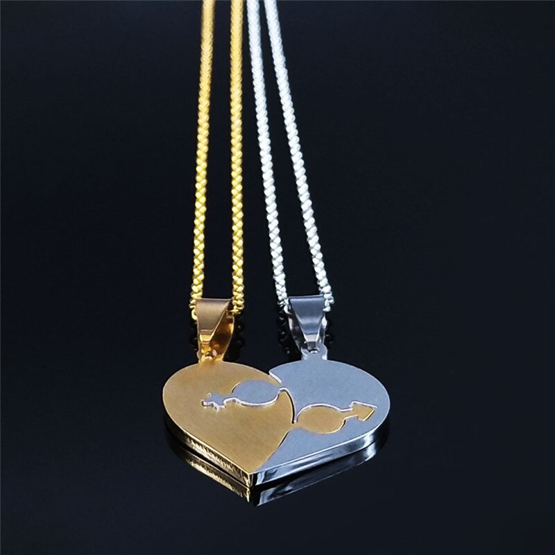 Collier Couple Coeur Homme Femme | MatchingMood
