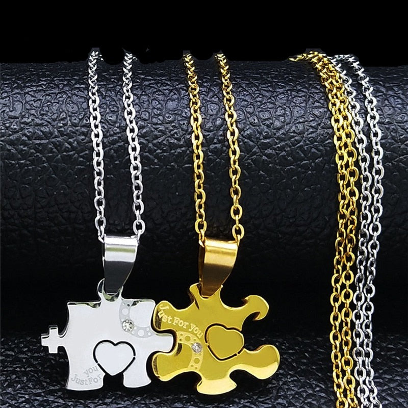 Collier Couple Puzzle Homme Femme | MatchingMood